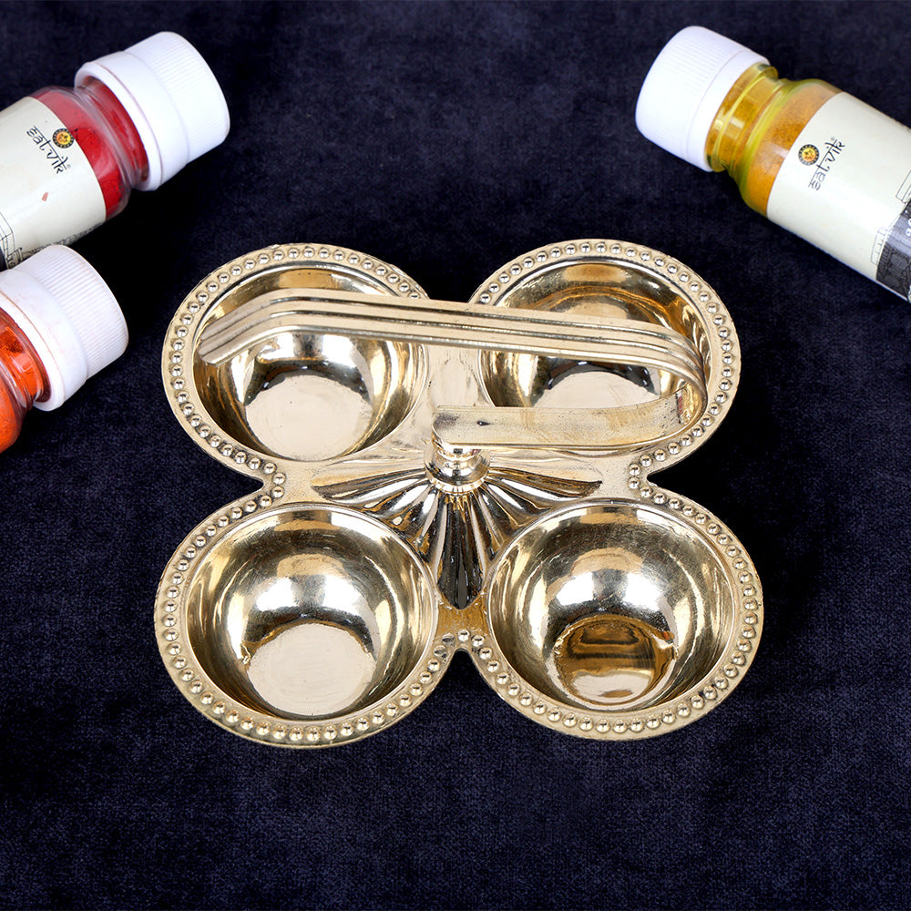 Buy Online | Traditional Designer Brass Chaumukh | satvikstore.in