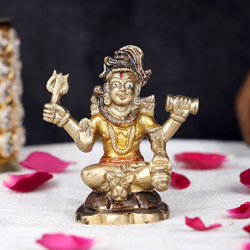 Buy Brass Lord Shiva Idol for Protection & Meditation | Satvikstore.in ...