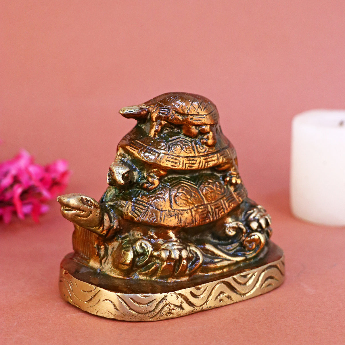 Buy Online | Brass Three Tortoises Statue | Satvikstore.in – satvikstore.in