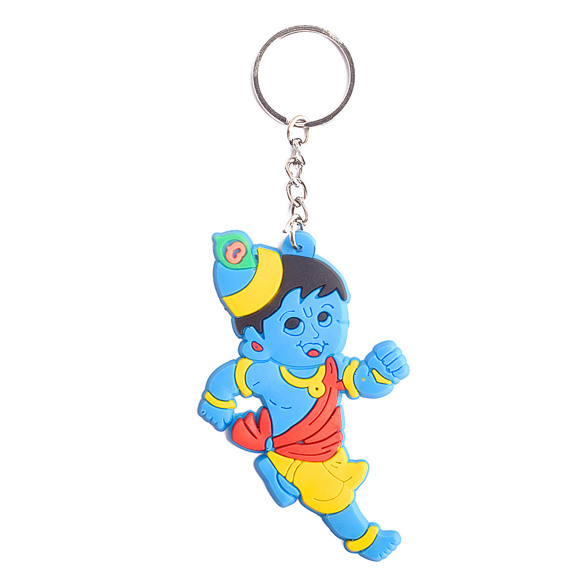 Blessings Running Krishna Soft Pvc Krishna Keychain – satvikstore.in