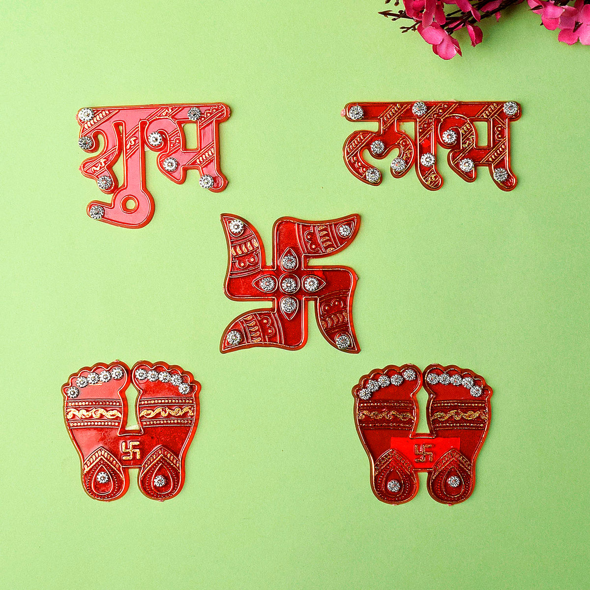 Buy Onlline| Shubh Labh and Swastik Wall Art Ensemble | Satvikstore.in ...