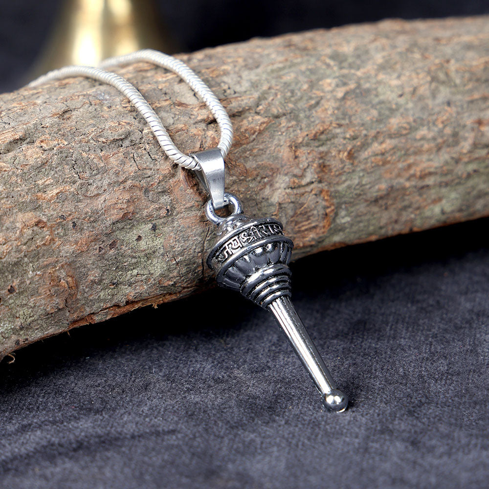 Buy Silver Plated Hanuman Gada Pendant - Jai Shree Ram | Satvikstore.in ...