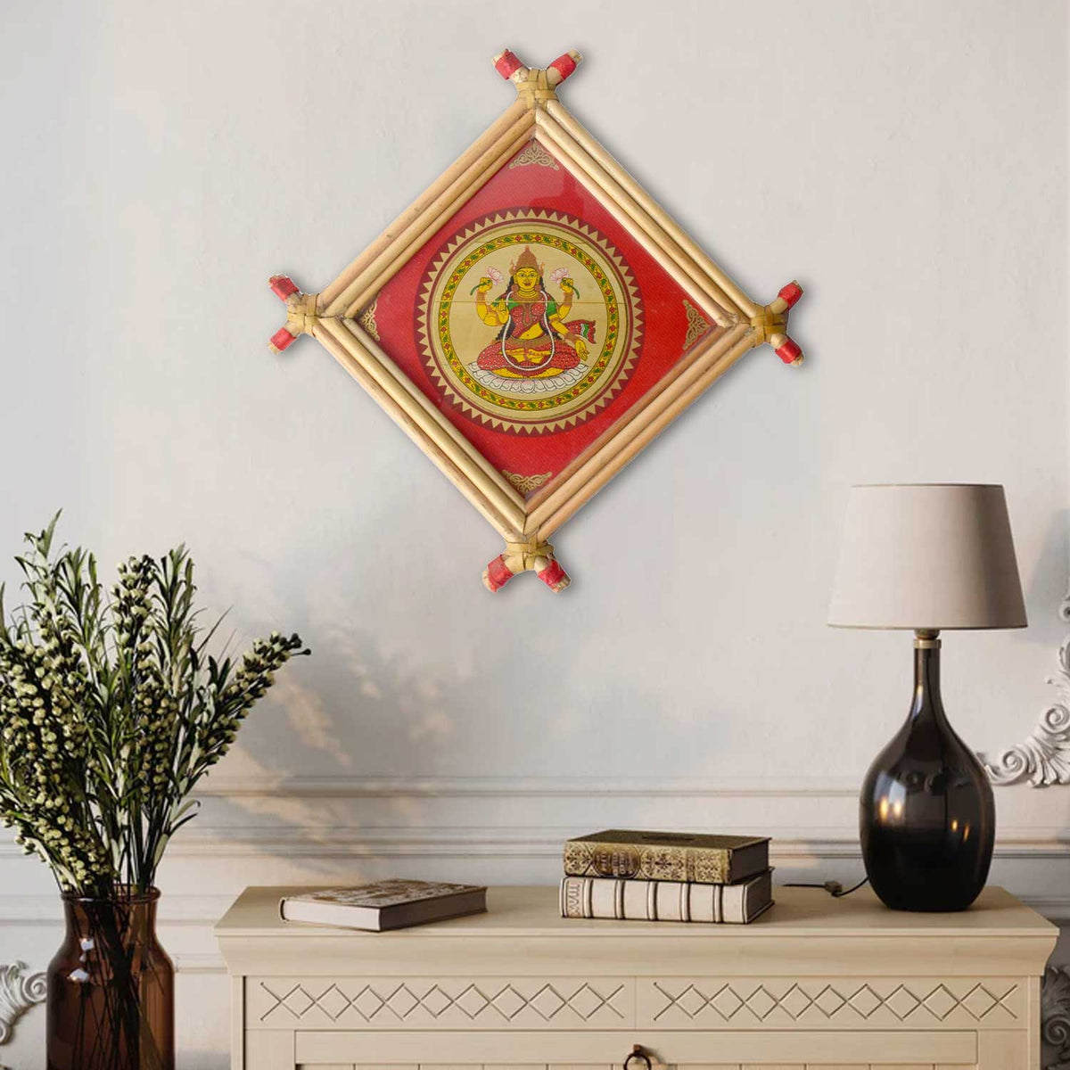 Buy Small Laxmi Patachitra Photo Frame for Home Decor | Satvikstore.in ...