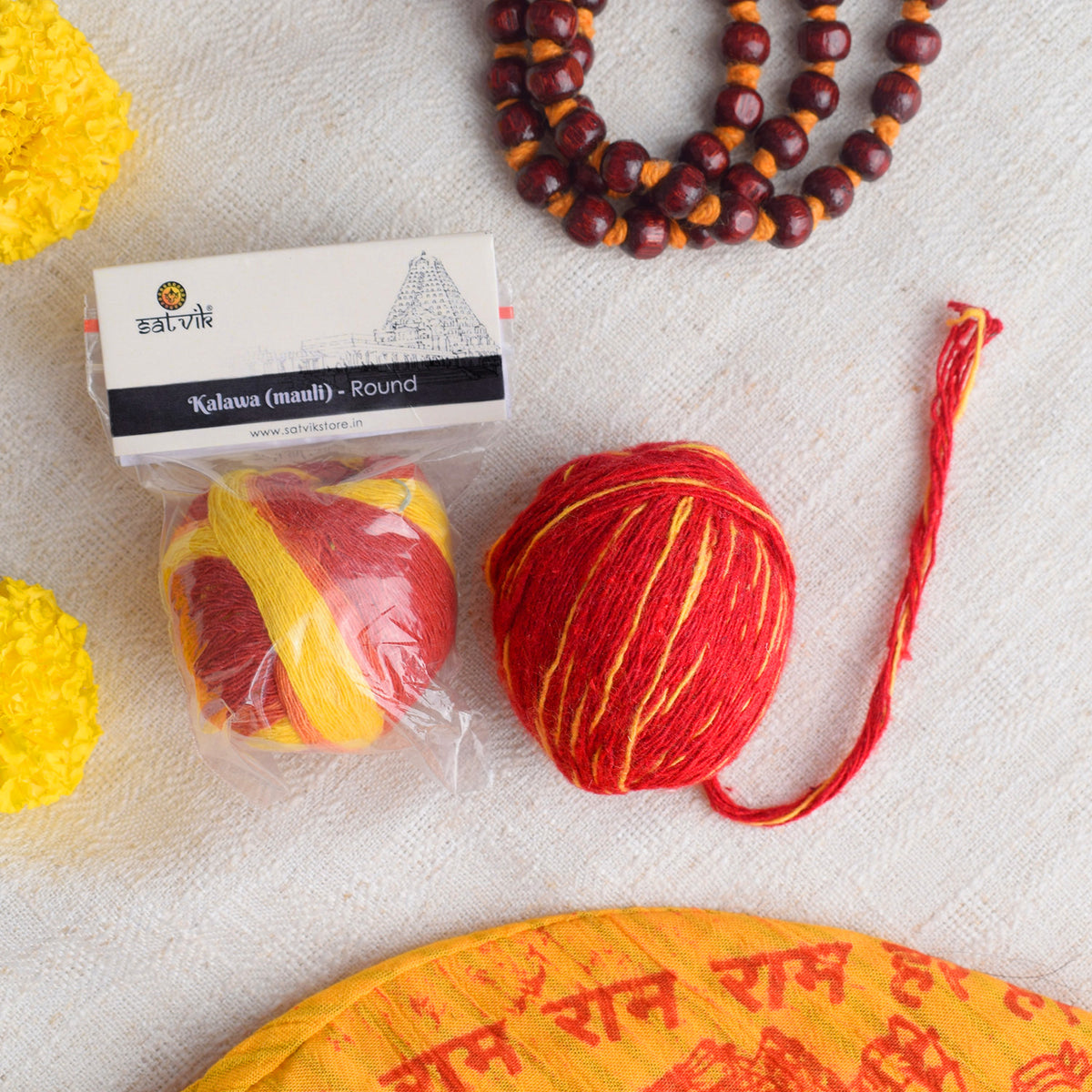 Pure Cotton Round Mauli Thread (Kalawa) | Buy Online – satvikstore.in