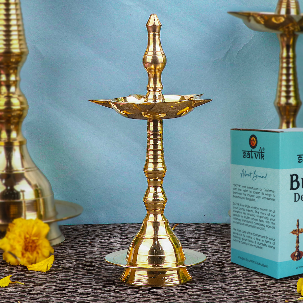 Buy Pure Brass Inauguration Diya/Lamp Online in India | Satviksotre.in ...